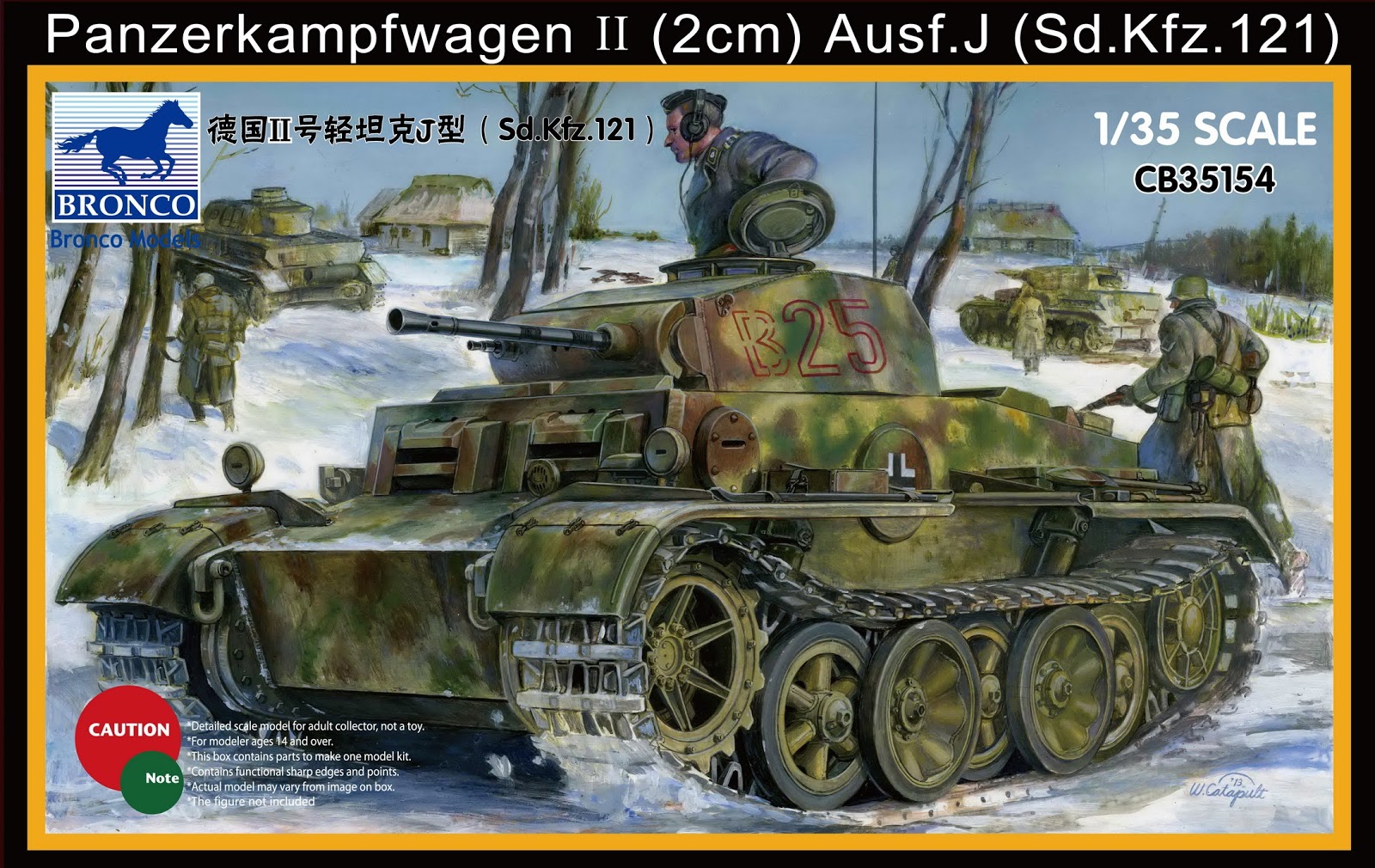 Toadman's Place: Panzerkampfwagen II (2cm) Ausf. J from Bronco Models